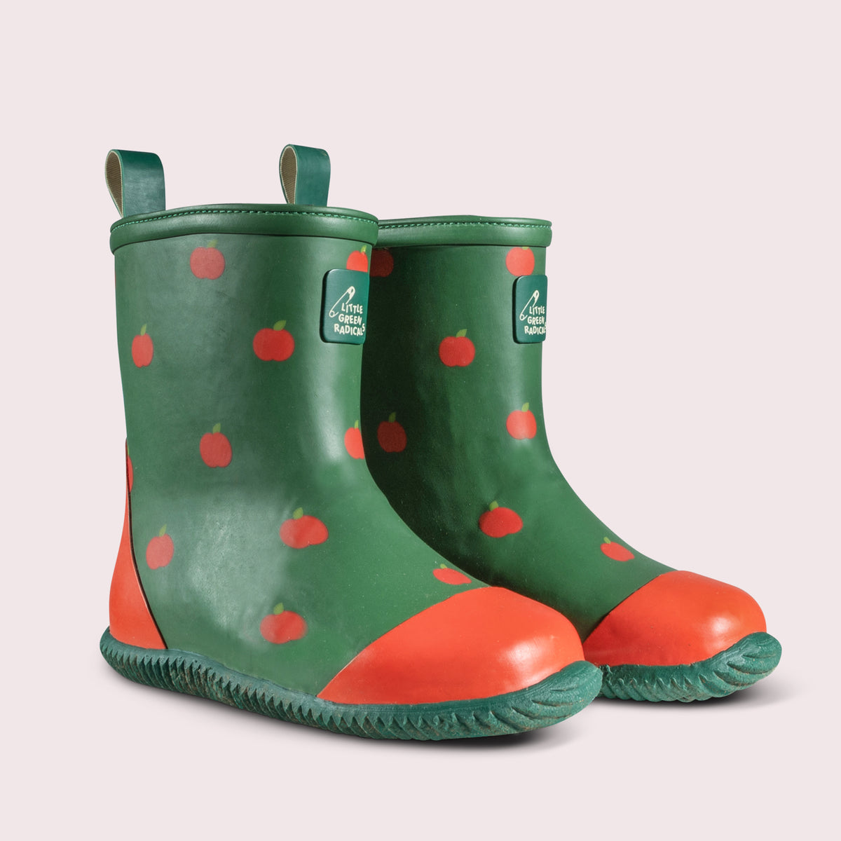 Red Apples Classic Wellington Fair Rubber Natural Waterproof Boots ...