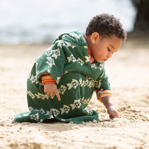 Swimming Fish Kids Towel Poncho – Little Green Radicals