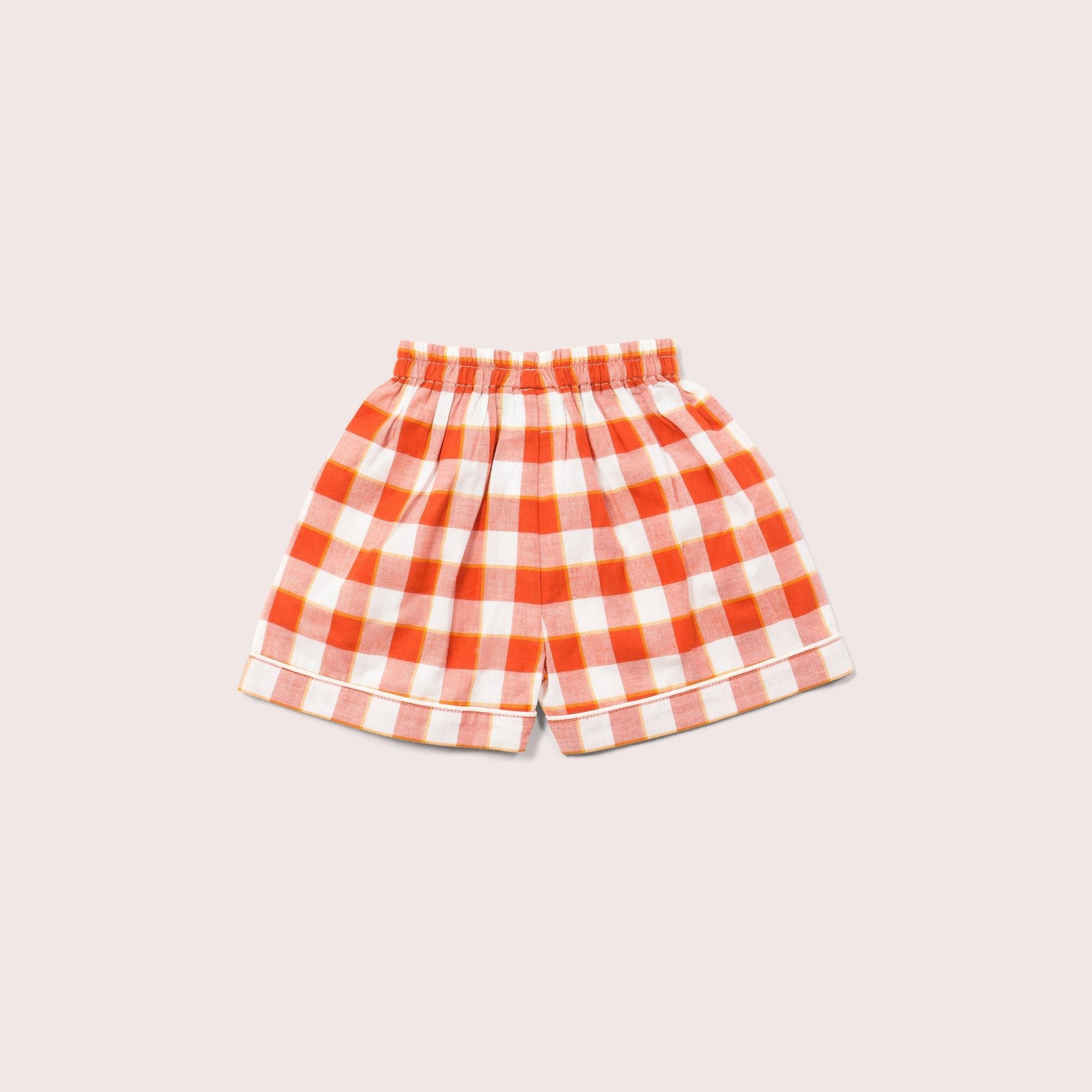 Red Checkered Button Through Pyjama Short Set – Little Green Radicals