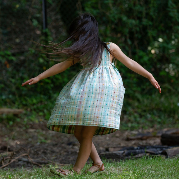 Rainbow Reversible Pinny Dress – Little Green Radicals